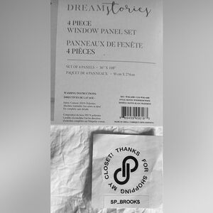 Dream Stories | Accents | Dream Stories 4 Piece Window Panel Set 36 X 8 ...